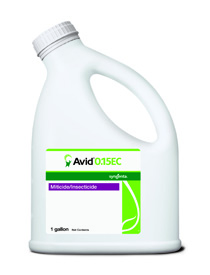 Avid 0.15 EC Miticide/insecticide - Greenhouse Management